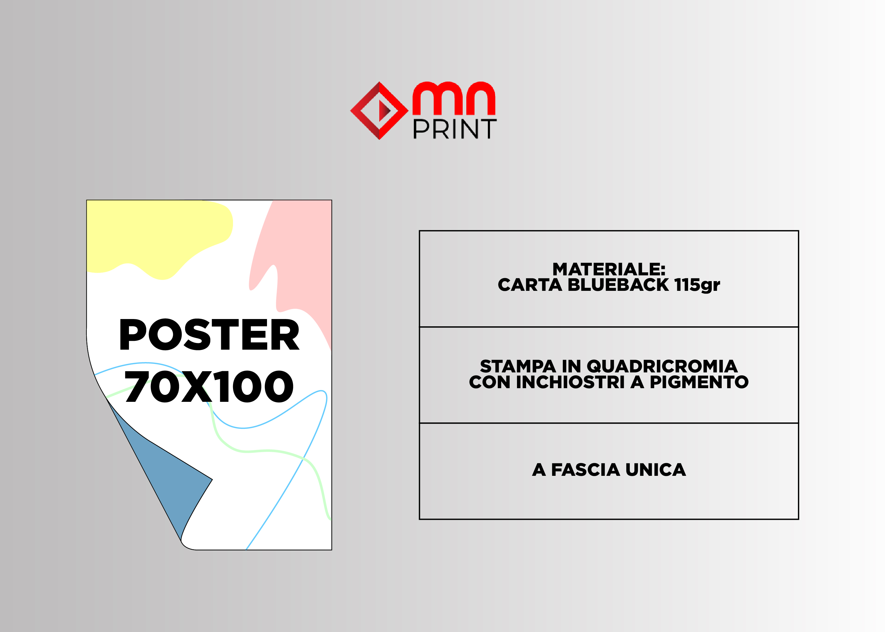 Stampa poster 70 x 100 in alta qualità | MNPrint